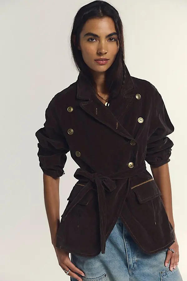 Free People Augusta Velvet Jacket