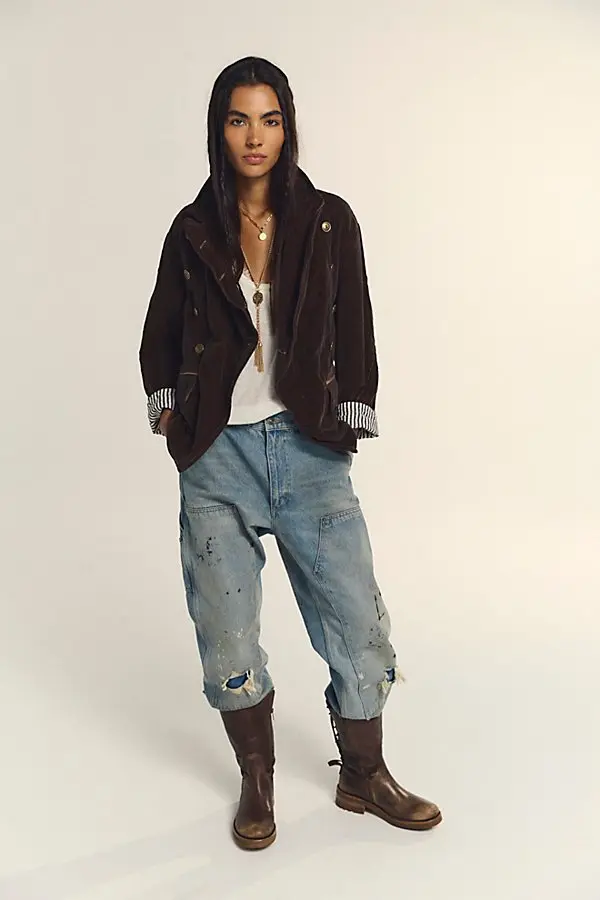 Free People Augusta Velvet Jacket