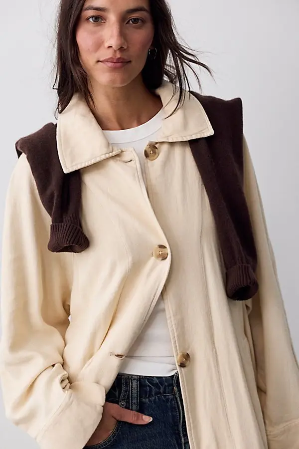 Free People Solstice Linen Duster