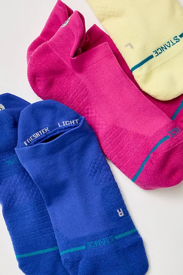 Free People Stance Performance Run Tab Socks 3-pack - Cobalt