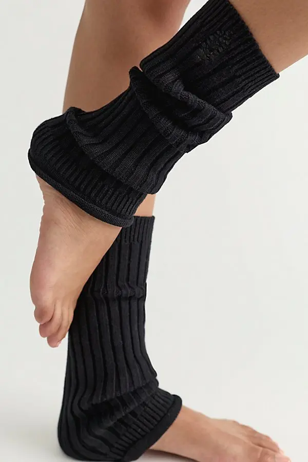 Free People Short Leg Warmers - Black