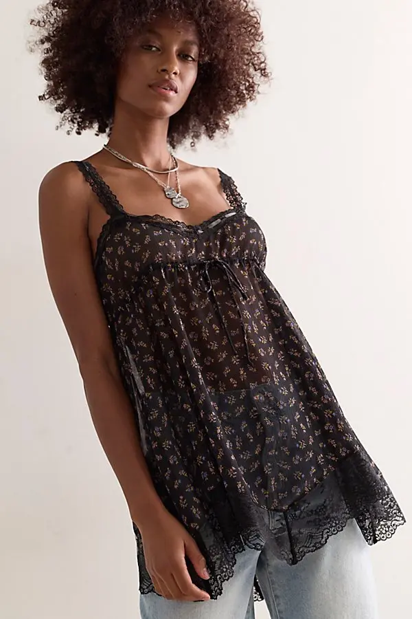 Free People Cala Luna Mini Slip Dress