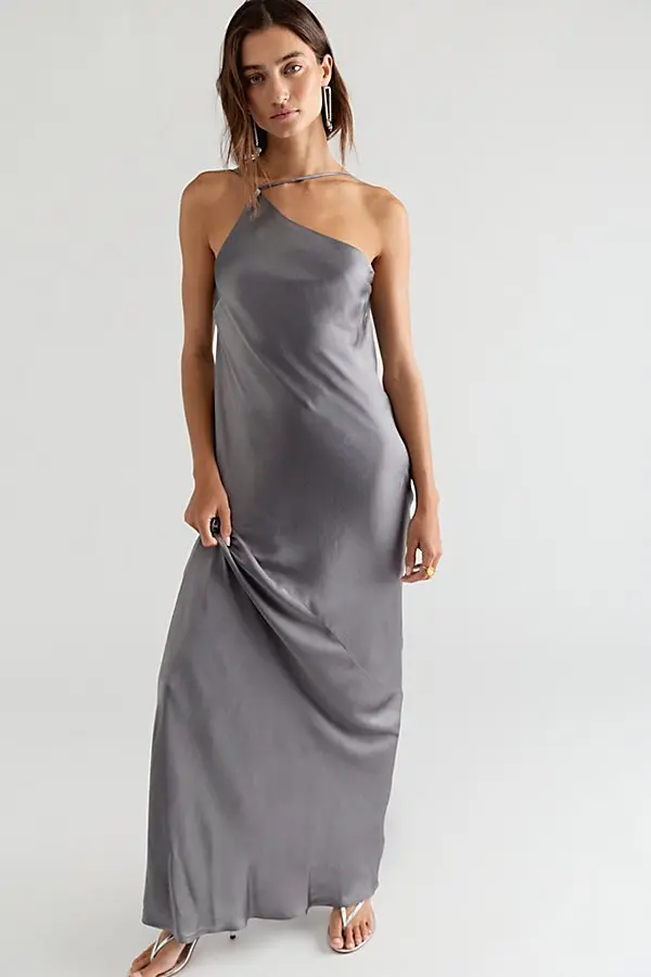 Shona Joy La Lune One-shoulder Maxi Dress