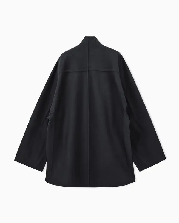 Giorgio Armani Pea Coat In Heavy Double Cashmere With Shawl Collar