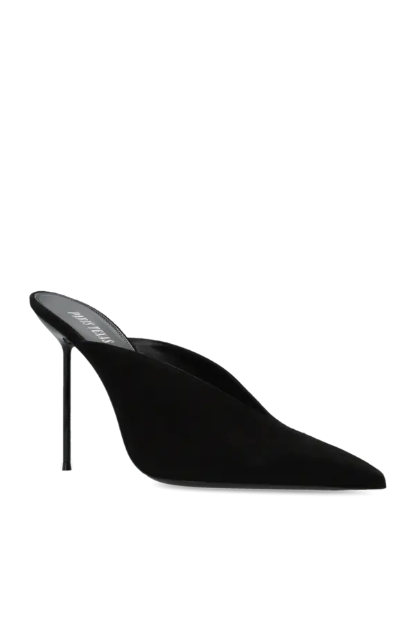 Paris Texas Lidia Heeled Mules - Black