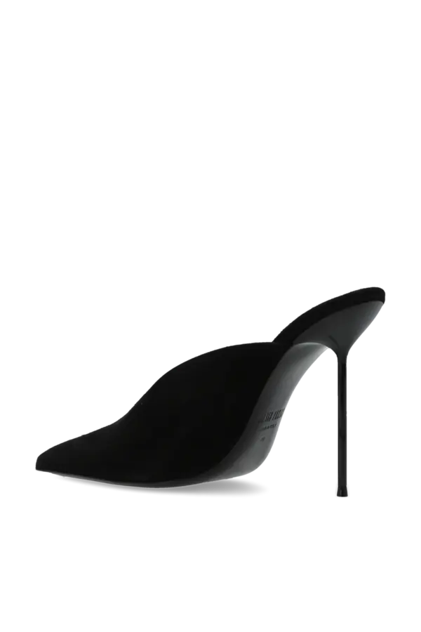 Paris Texas Lidia Heeled Mules - Black