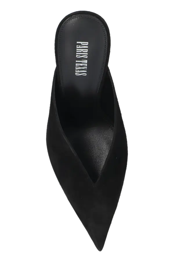 Paris Texas Lidia Heeled Mules - Black