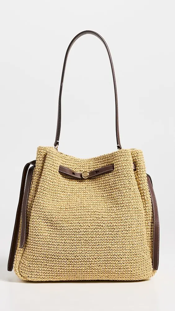Tory Burch Romy Large Straw Tote