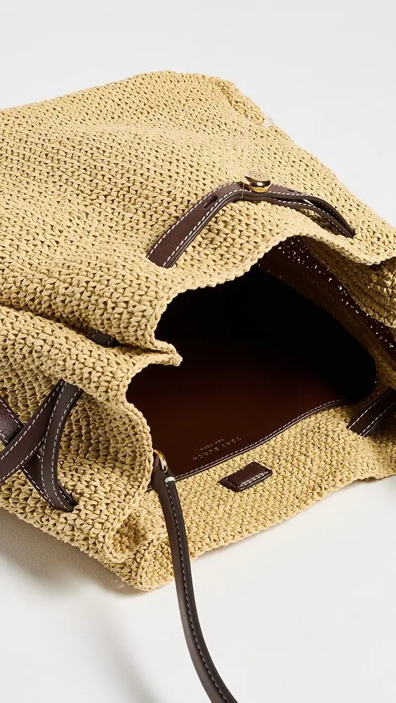 Tory Burch Romy Large Straw Tote