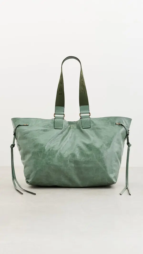 Isabel Marant Étoile Wardy Leather Tote Bag - Sage