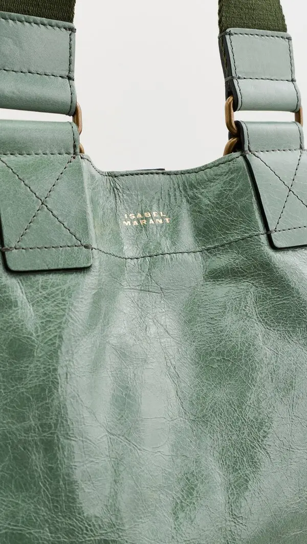 Isabel Marant Étoile Wardy Leather Tote Bag - Sage