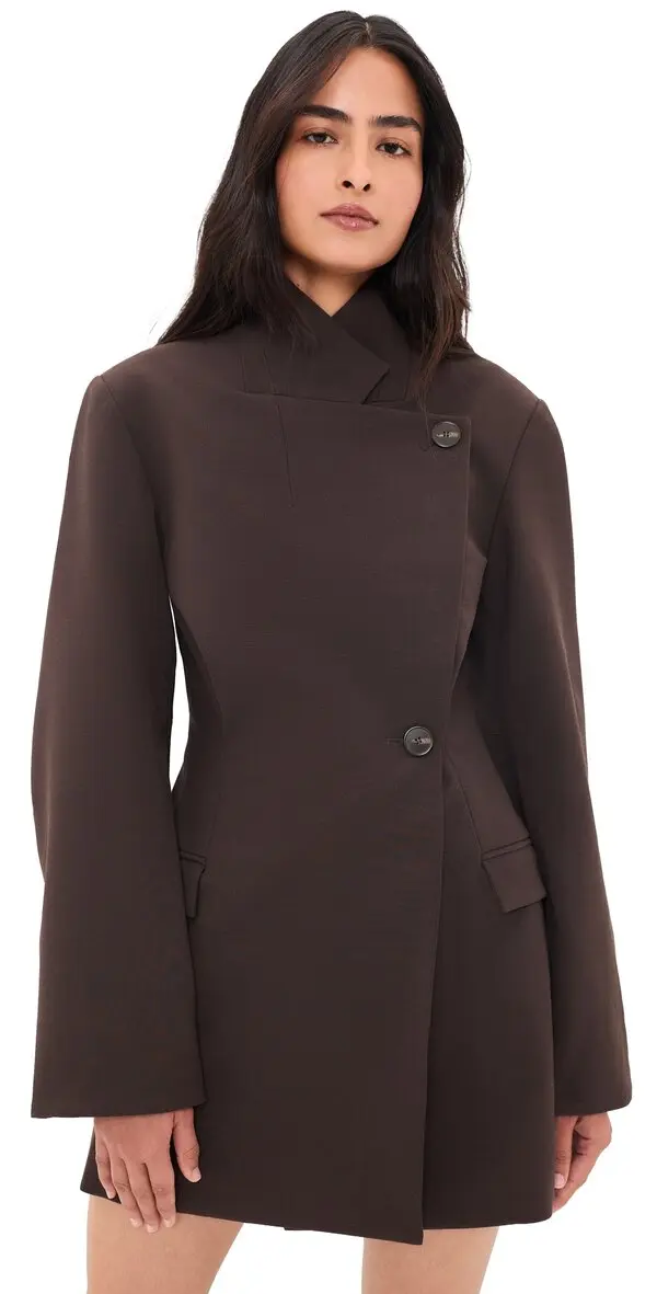 SIR. Astrine Tailored Mini Dress - Coffee