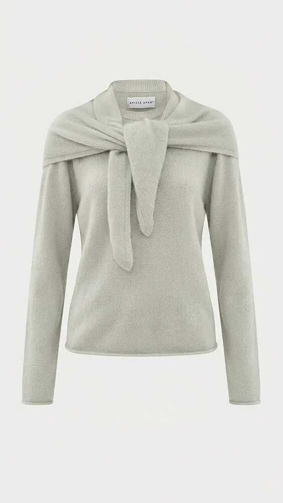 APIECE APART Softest Tissue Scarf Tie Top