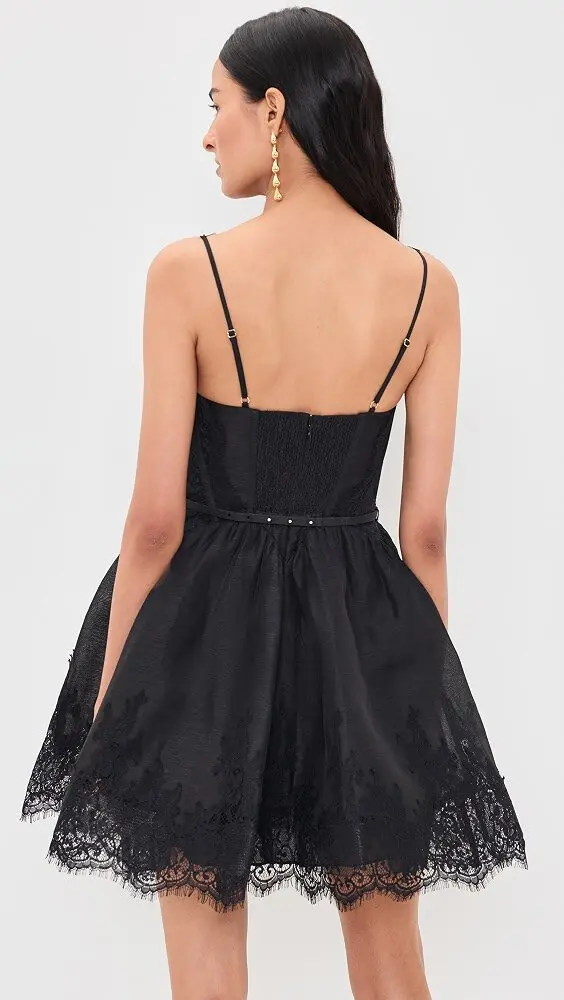 Zimmermann Valiant Lace Trim Mini Dress