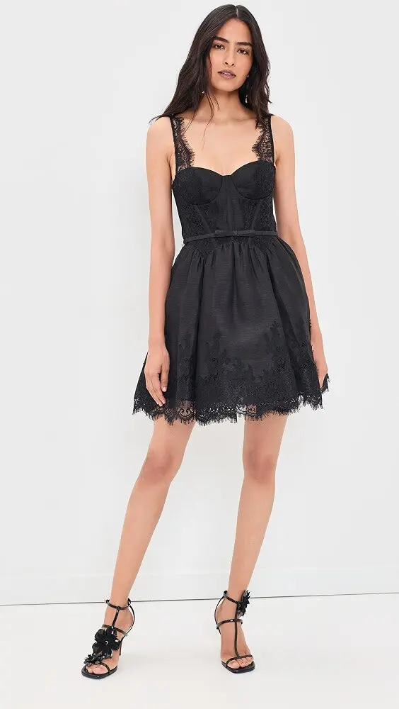 Zimmermann Valiant Lace Trim Mini Dress