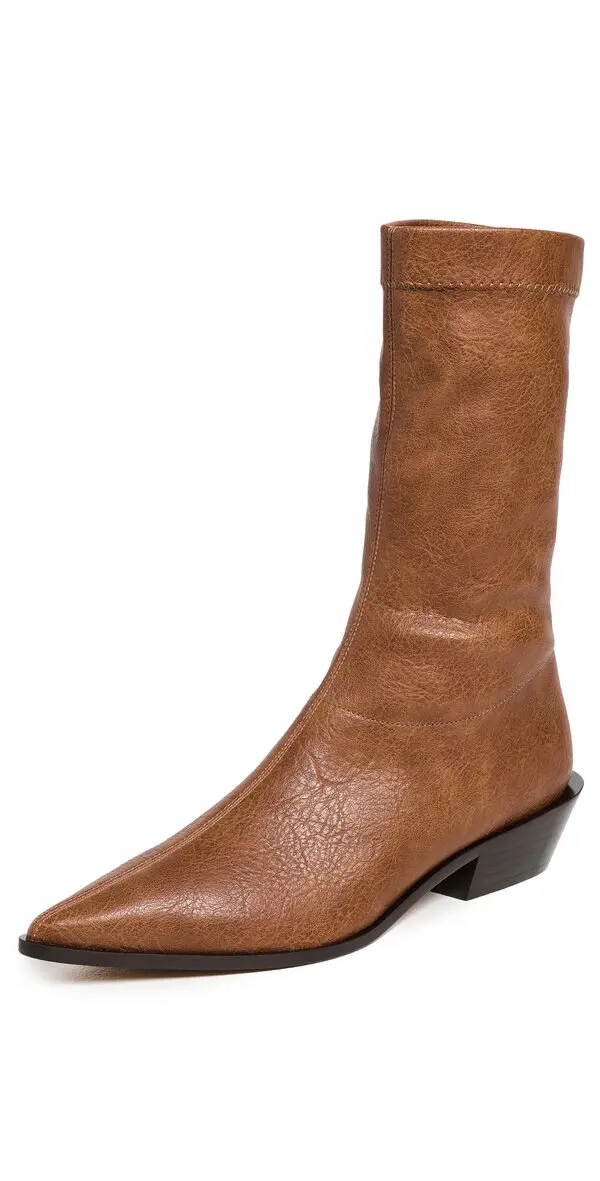 Tibi Leo Boots - Cognac