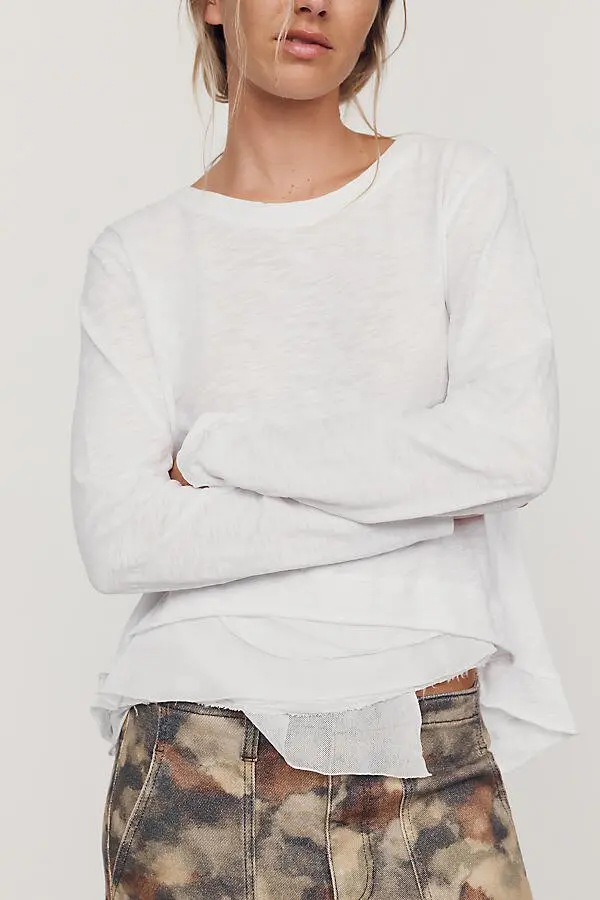 Wilt 100% Cotton Layered Top