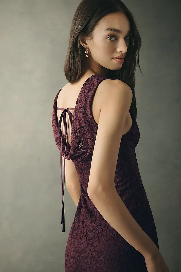 Bhldn Stretch Lace Midi Dress