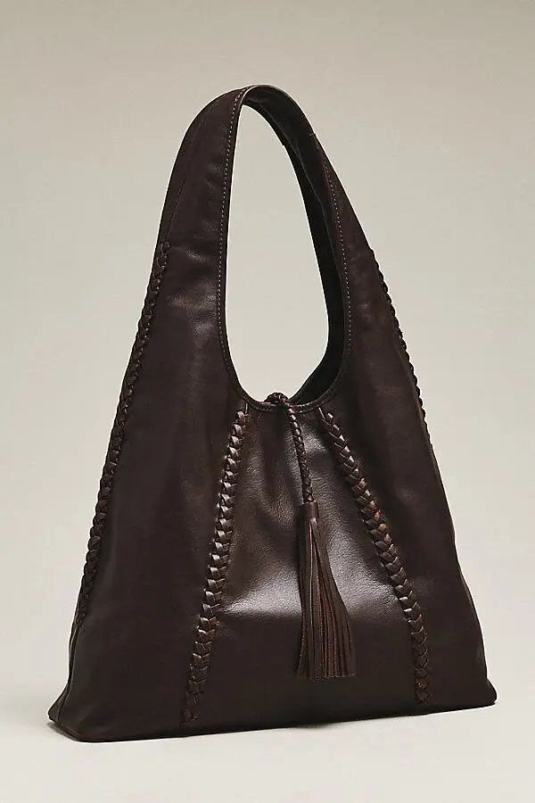 BTB LOS ANGELES Piper Suede Tassel Hobo Bag