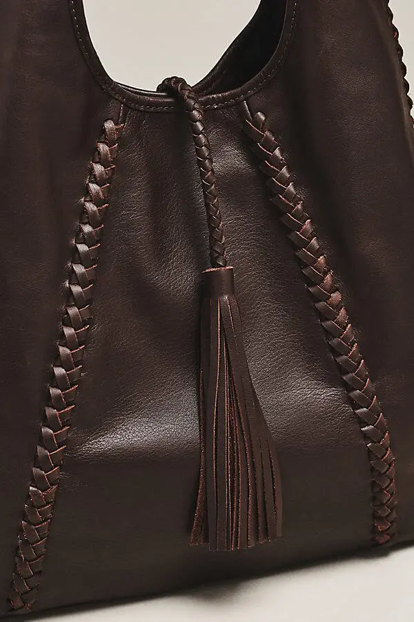 BTB LOS ANGELES Piper Suede Tassel Hobo Bag