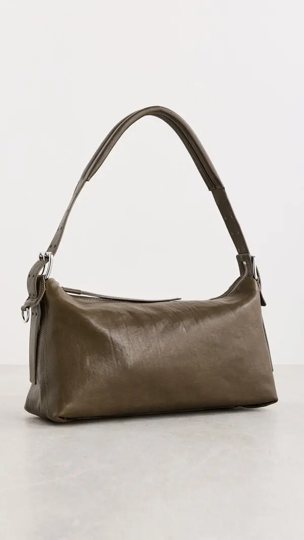 LEMAIRE Belted Baguette Shoulder Bag - Dark Bronze