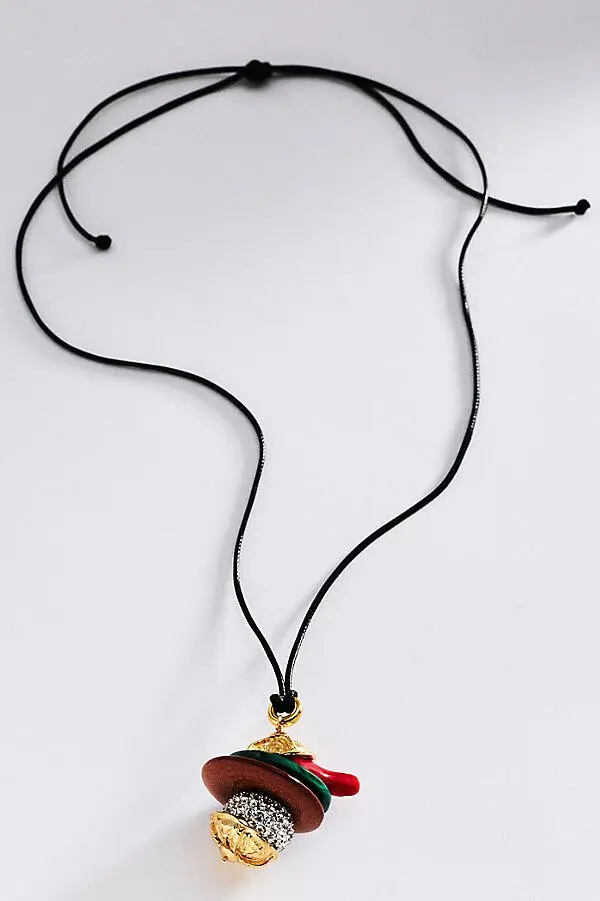 Timeless Pearly Corded Pendant Necklace
