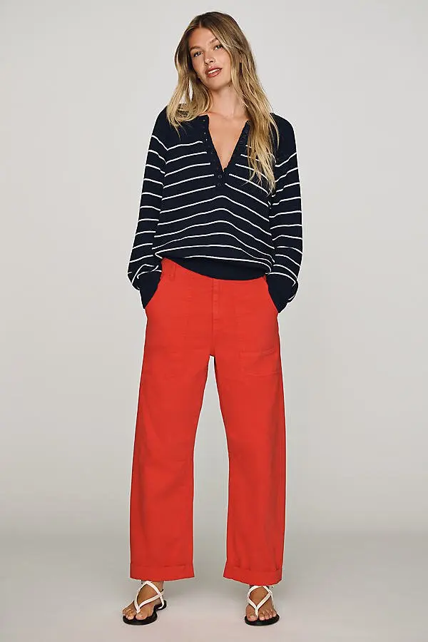 PISTOLA Tori 100% Cotton Utility Pants