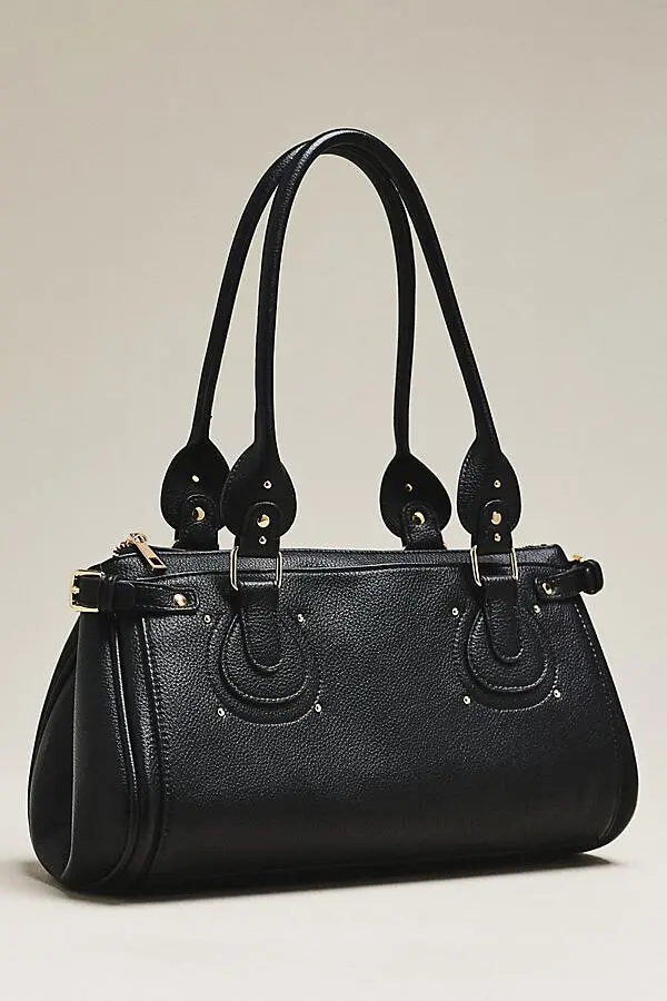 Anthropologie Studded Shoulder Bag - Black