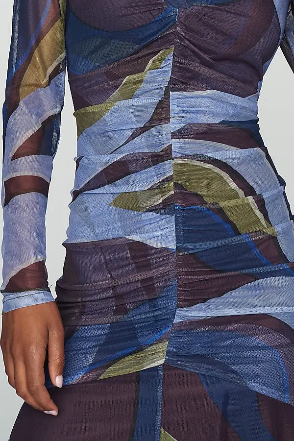 HUTCH Gael Mesh Maxi Dress