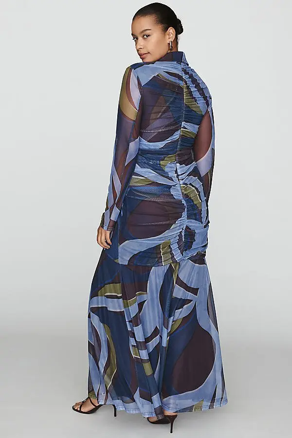 HUTCH Gael Mesh Maxi Dress