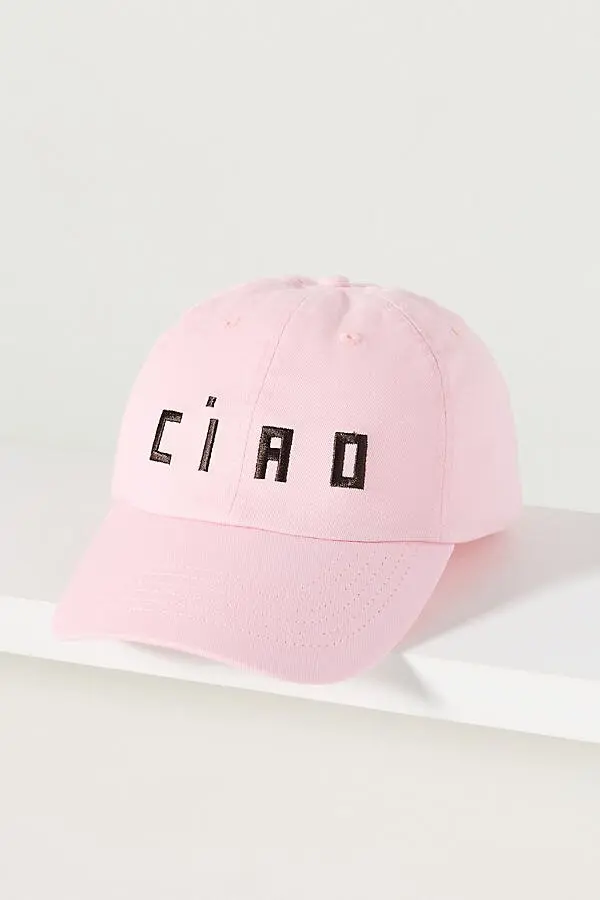 Clare V. Ciao 100% Cotton Baseball Cap