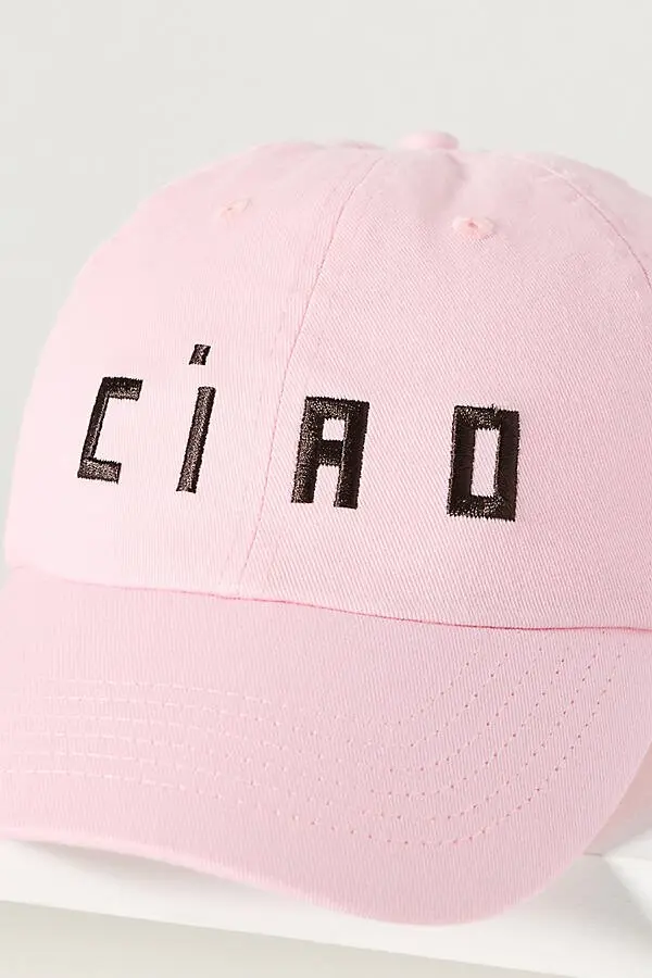 Clare V. Ciao 100% Cotton Baseball Cap