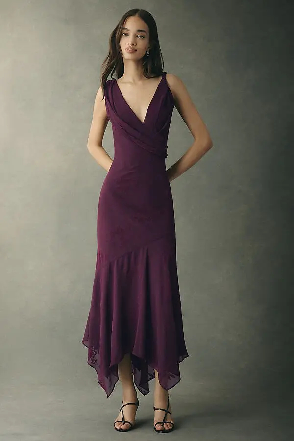 Bhldn Velvet Burnout Maxi Dress