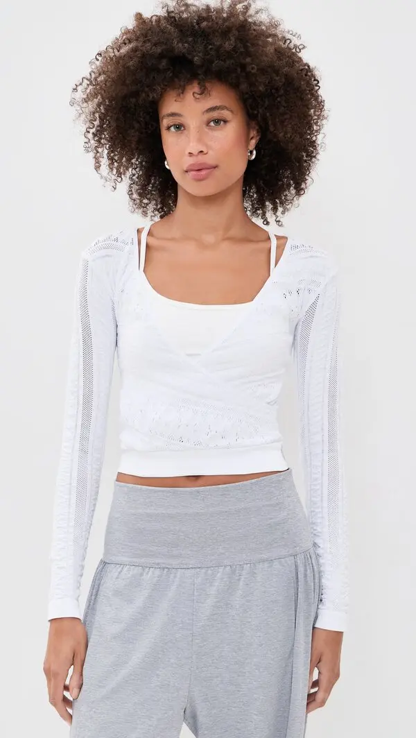 Free People Vixen Layer Tee - White
