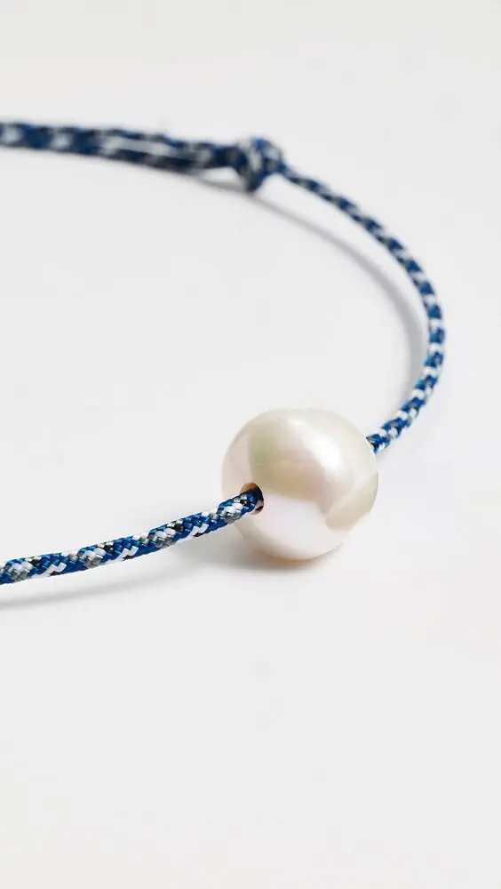 Zoe Chicco Baroque Pearl Paracord Necklace