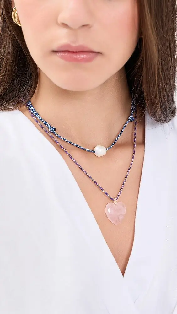 Zoe Chicco Baroque Pearl Paracord Necklace