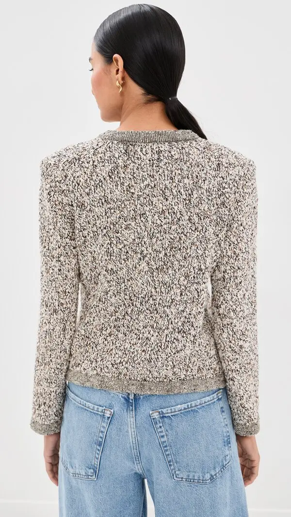 Veronica Beard Rexton Cardigan - Dove Multi