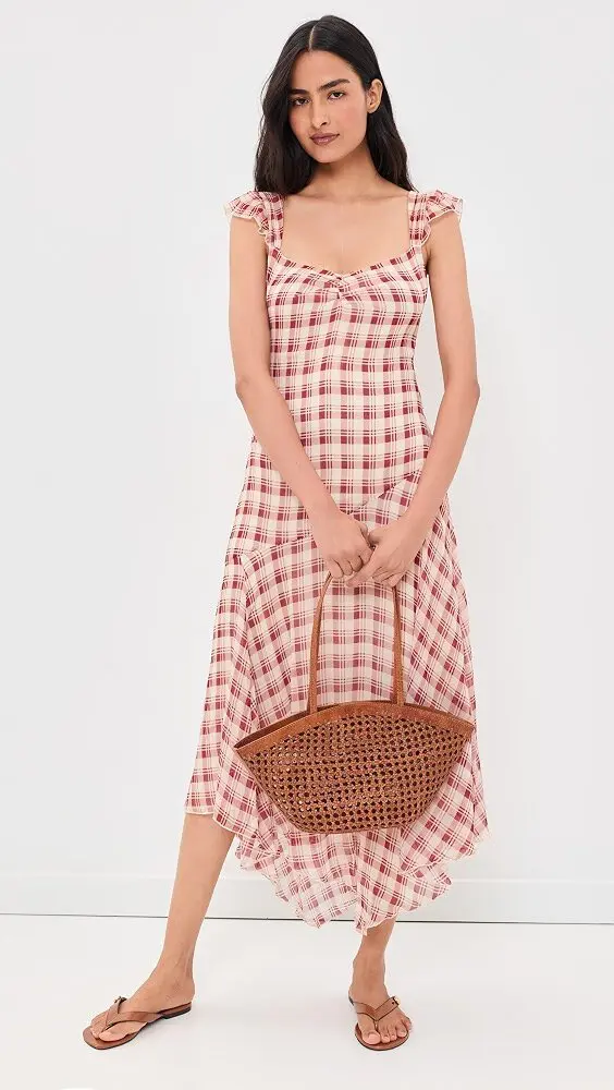 REFORMATION Zea Midi Dress