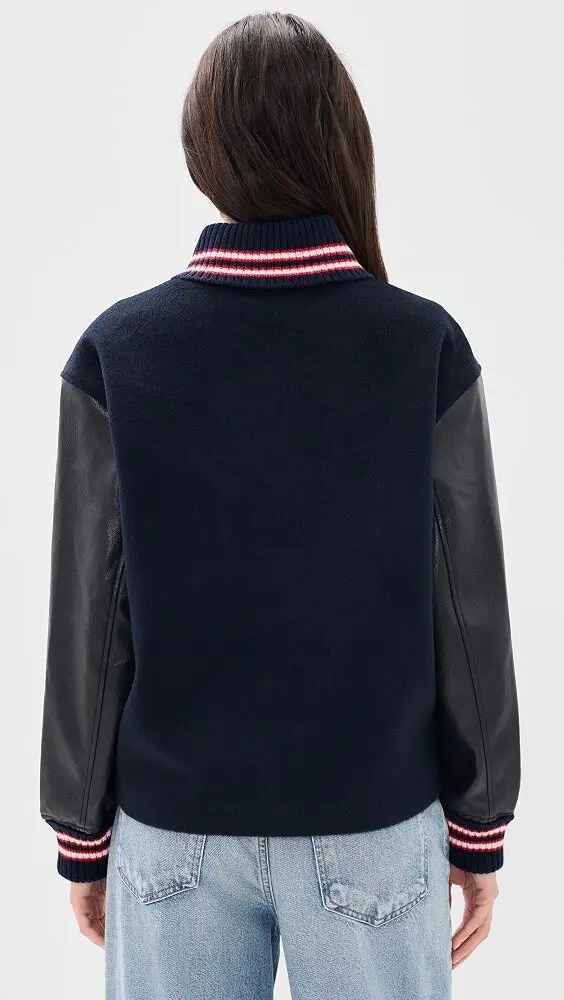 Rag & Bone Scarlet Varsity Jacket