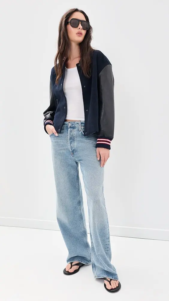 Rag & Bone Scarlet Varsity Jacket