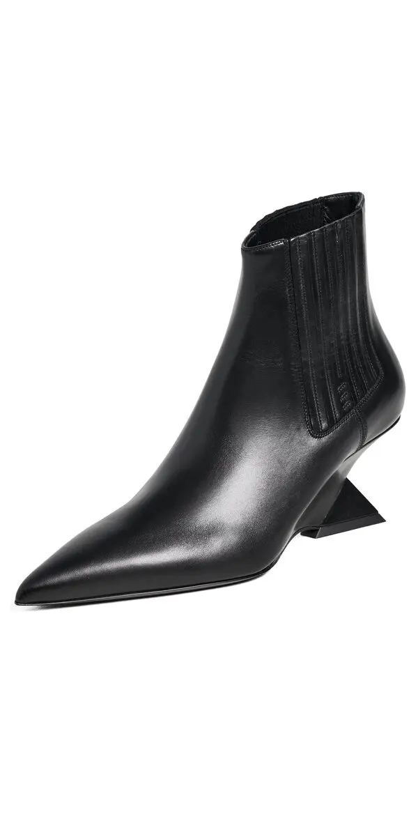 Attico Cheope Ankle Boots - Black