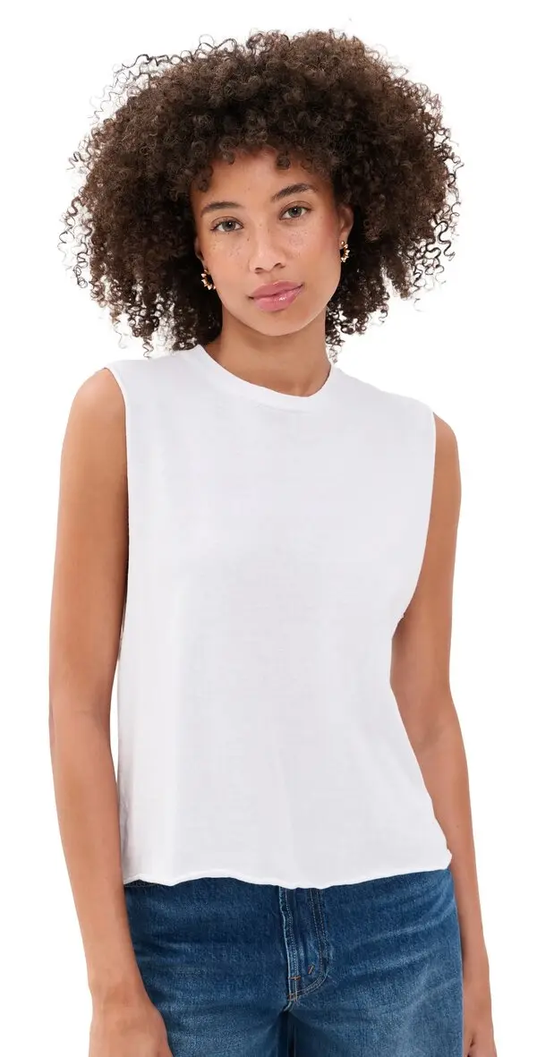 RE/DONE Susan Tee - Optic White