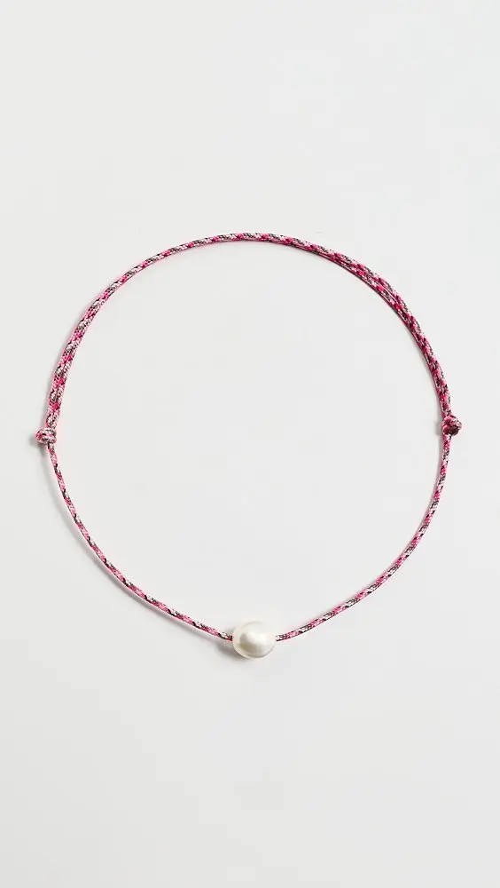 Zoe Chicco Baroque Pearl Paracord Necklace
