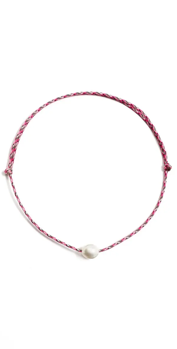 Zoe Chicco Baroque Pearl Paracord Necklace - Multi