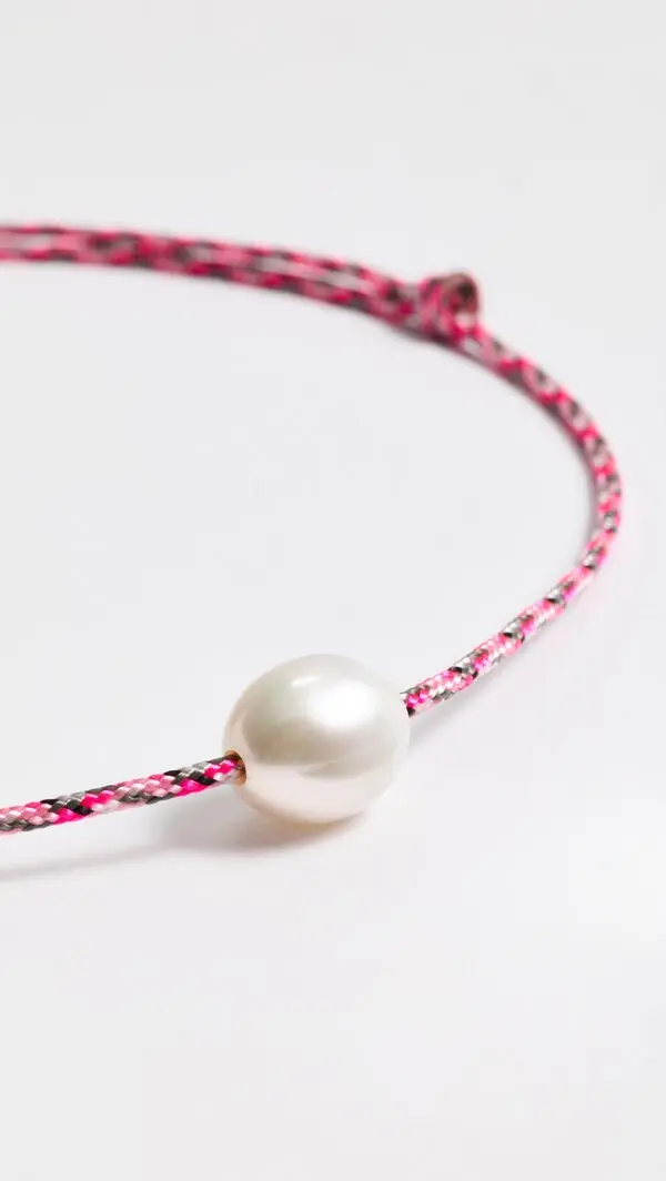 Zoe Chicco Baroque Pearl Paracord Necklace