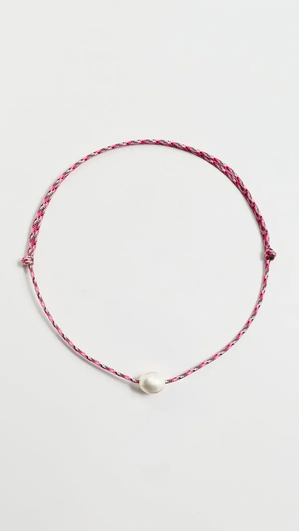 Zoe Chicco Baroque Pearl Paracord Necklace
