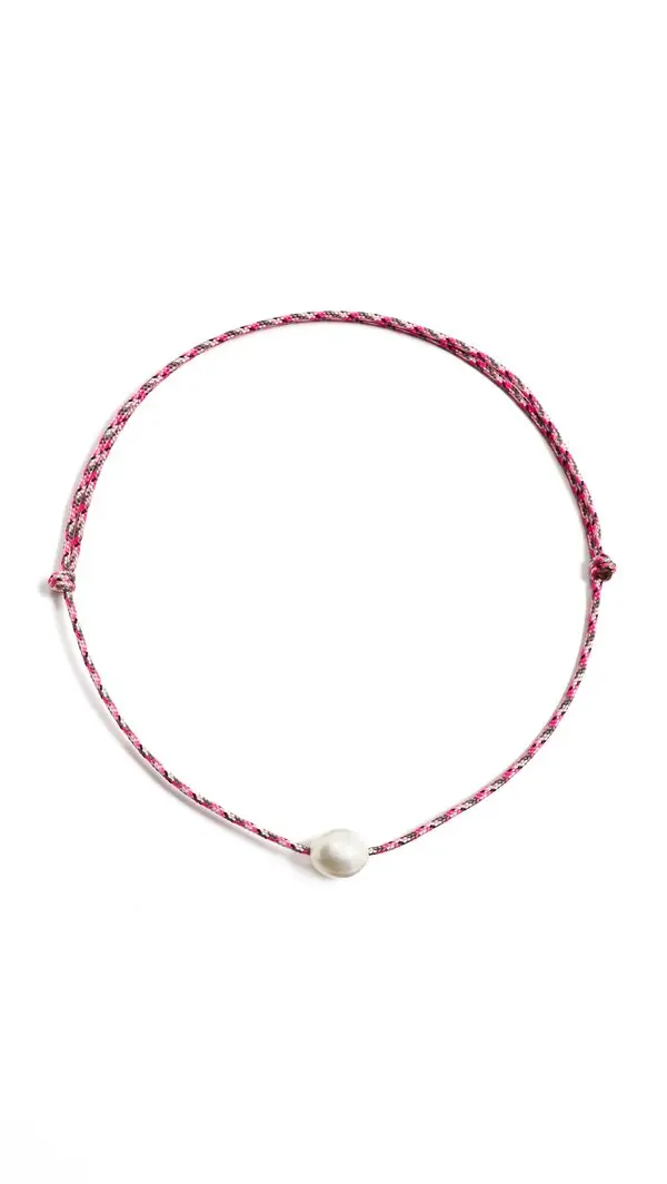 Zoe Chicco Baroque Pearl Paracord Necklace