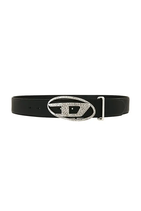 DIESEL® B-1dr Belt With Silver-tone Buckle