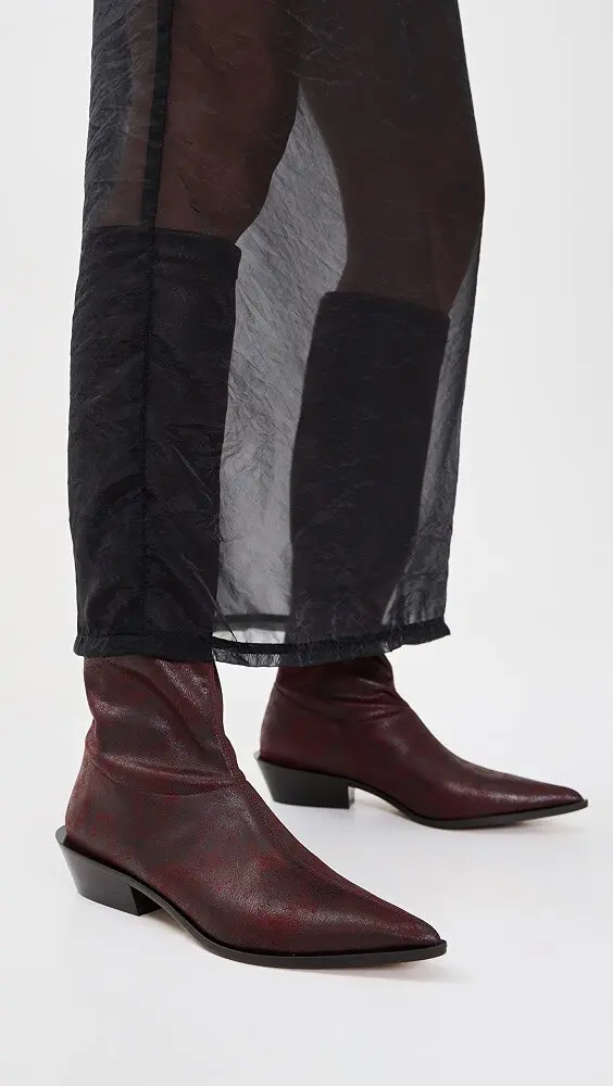 Tibi Bronson Knee High Faux Leather Boots