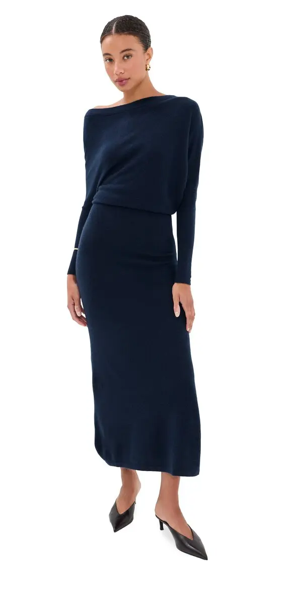 Altuzarra Kasos Cashmere Dress - Navy